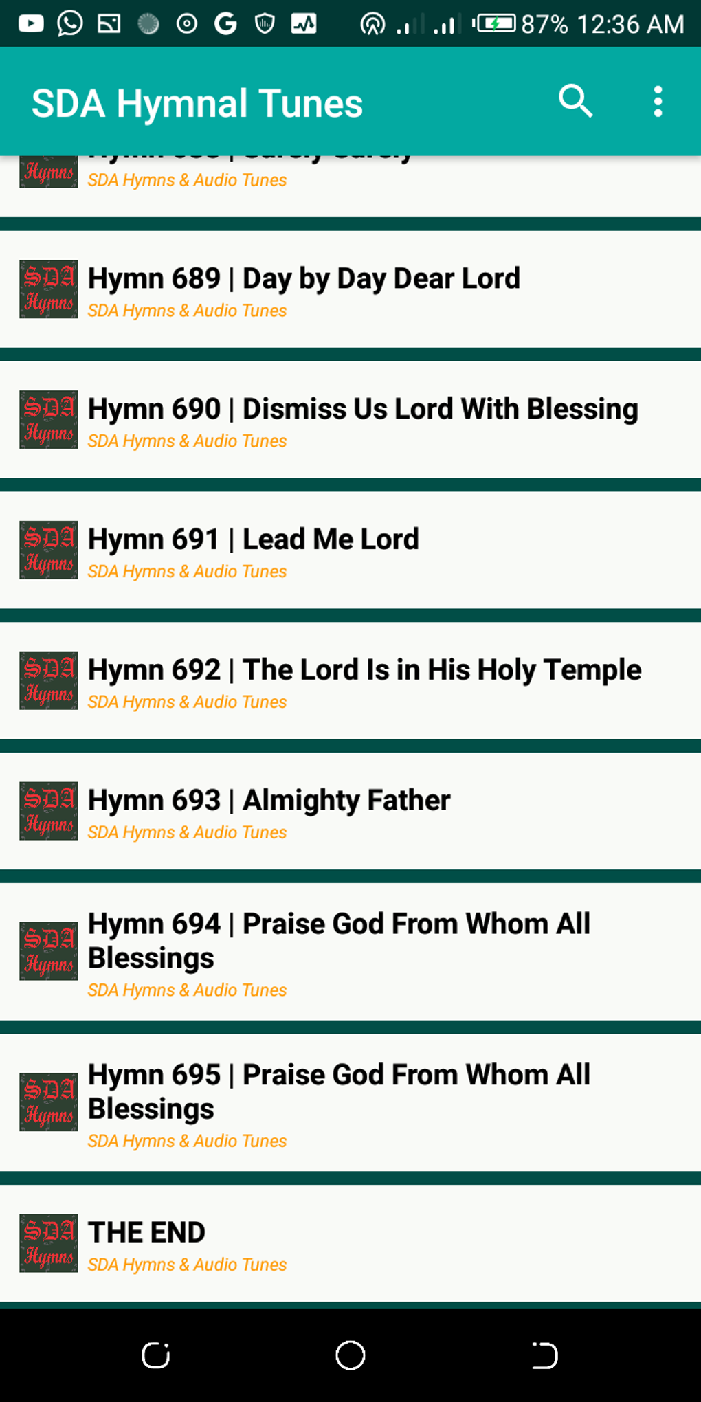 SDA Audio Hymnal Offline APK for Android - Download