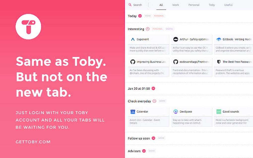 Toby Mini for Google Chrome - Extension Download