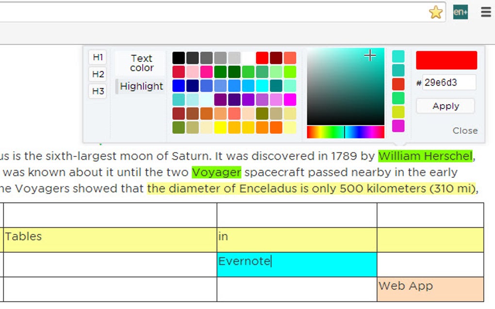 Add-ons for Evernote Web App for Google Chrome - Extension Download