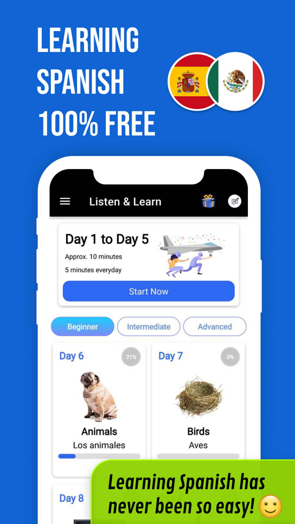 Learn Spanish for Android - Download