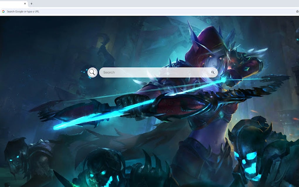 World of Warcraft Sylvanas Windrunner Live Wallpaper para Google Chrome - Extensión Descargar