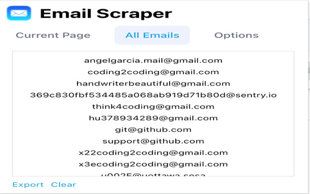 Email Scraper for Google Chrome - Extension Download