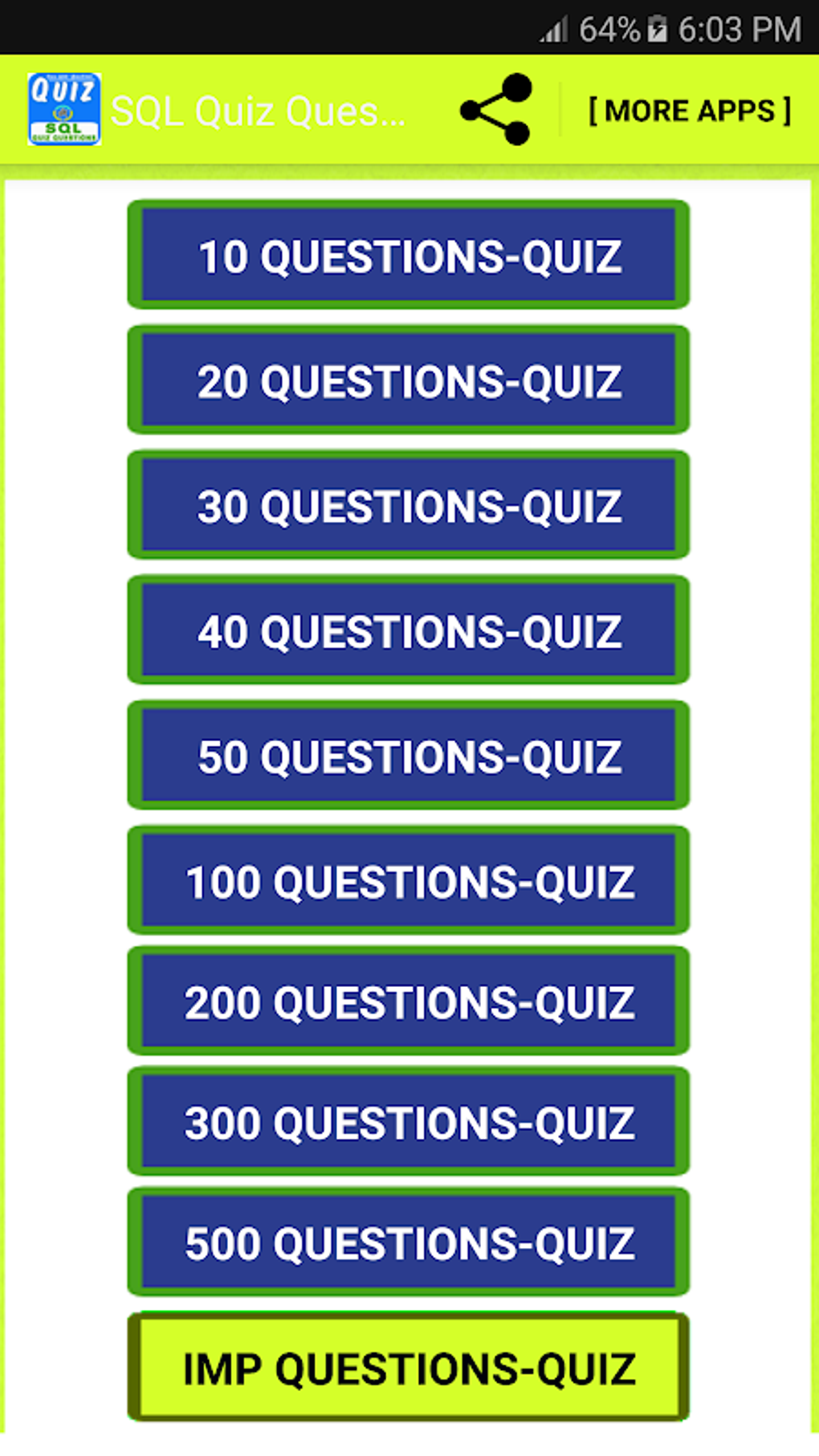 SQL Quiz ions APK For Android Download