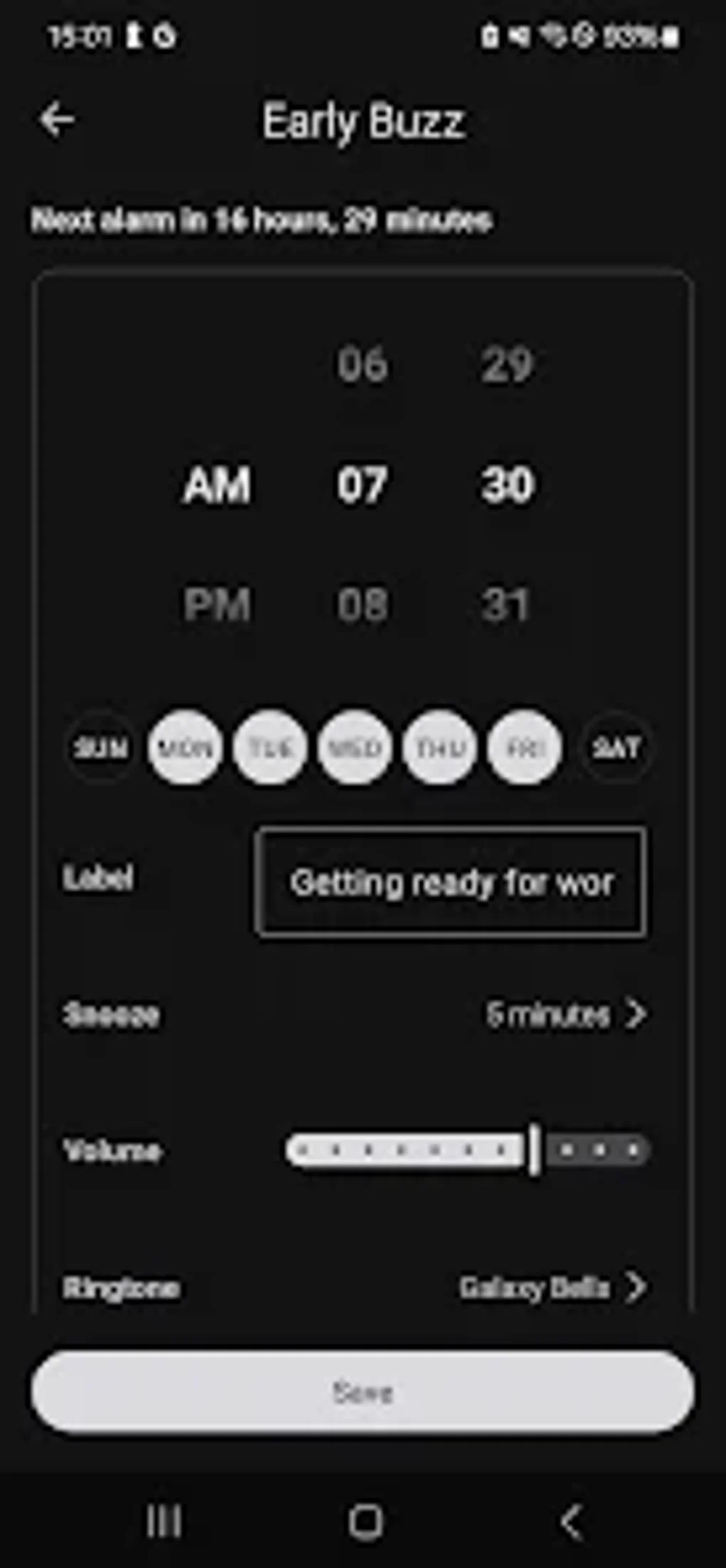 Early Buzz Alarm Clock para Android - Descargar