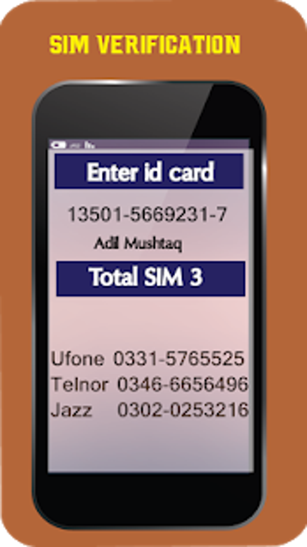 Pakistan All Sim Verification para Android - Descargar