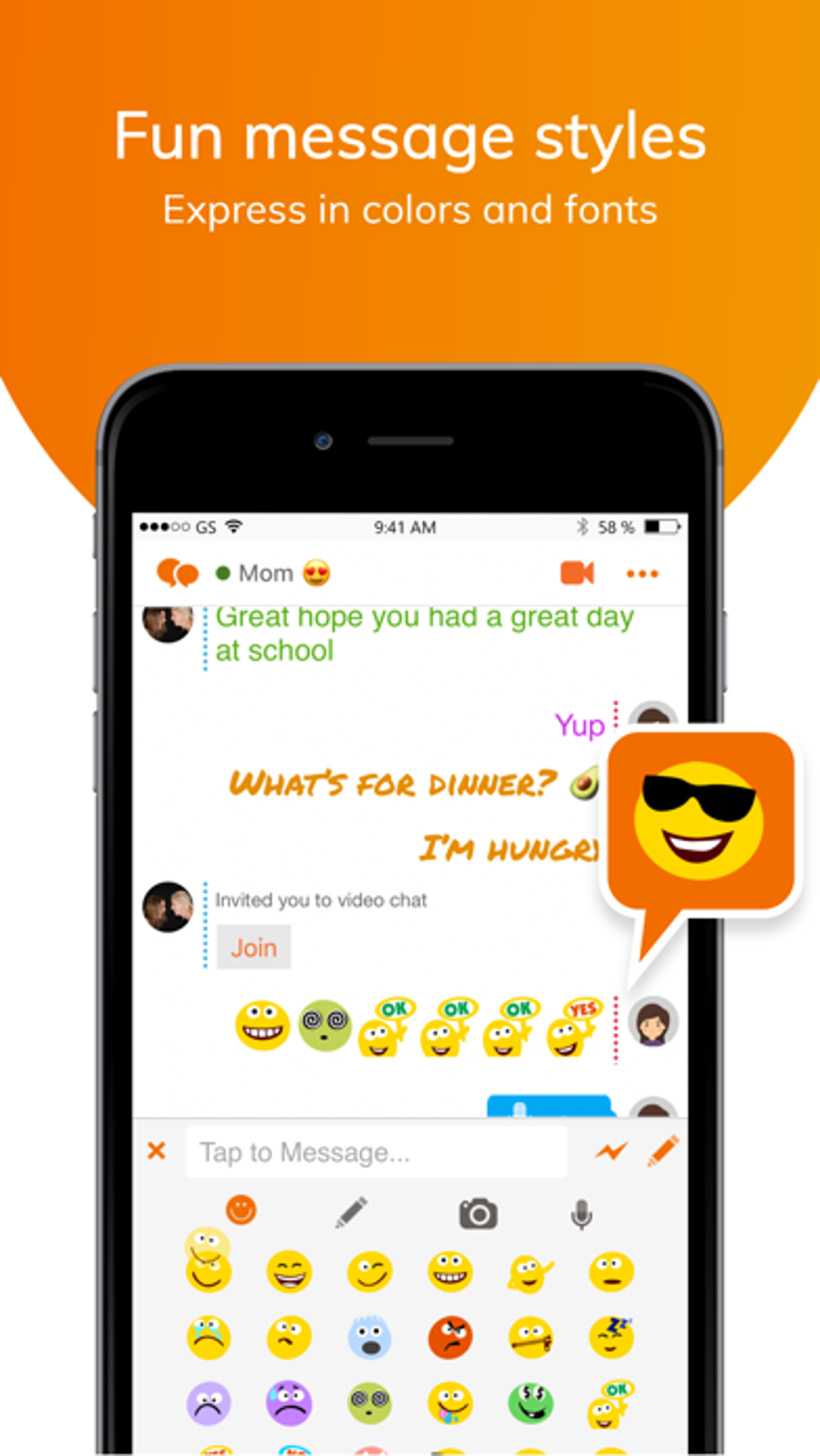 Stars Messenger Kids Safe Chat for iPhone - Download