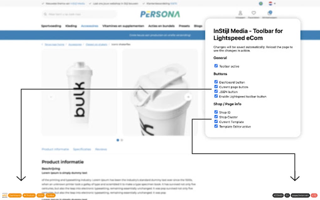 InStijl Media Lightspeed Toolbar para Google Chrome - Extensión Descargar