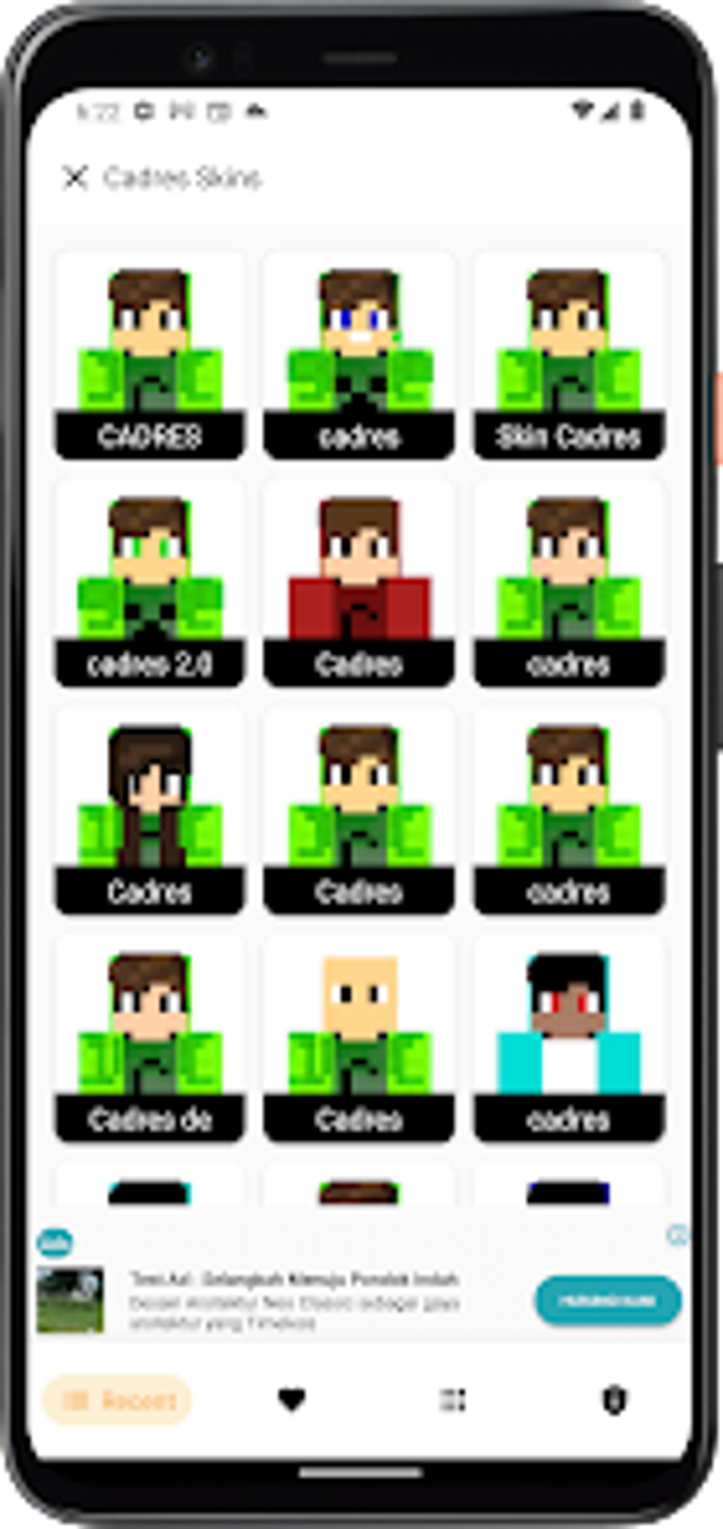 Cadres Skins for Minecraft für Android - Download