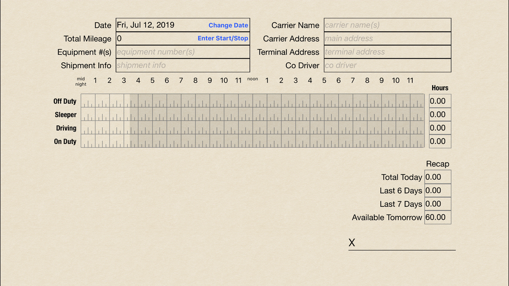 Drivers Daily Log for iPhone - Download