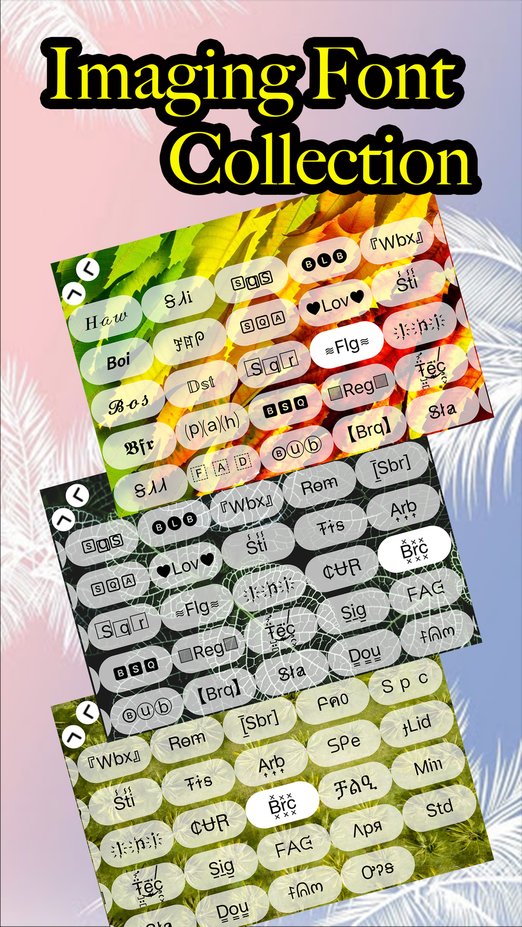 iPhone için Keyboard Fonts Background - İndir