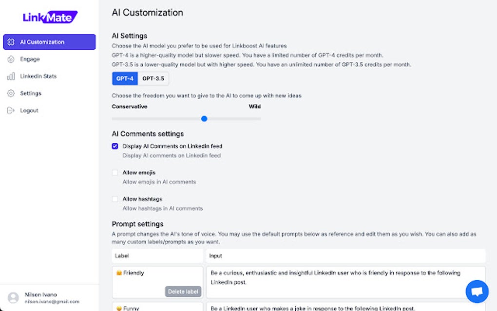 LinkMate - ChatGPT for LinkedIn para Google Chrome - Extensión Descargar