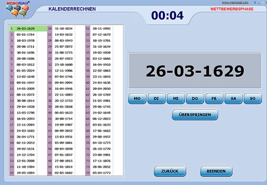 Memoriad Simulator - Download
