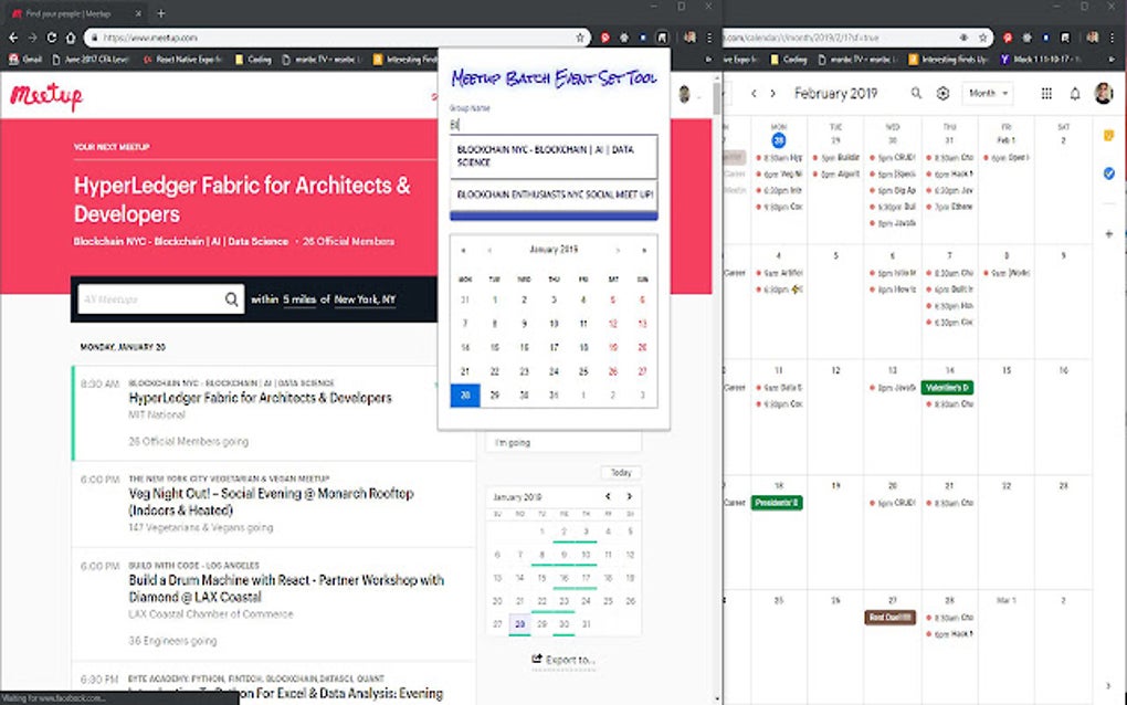 Meetup Batch-Event-Set Tool v2 for Google Chrome - Extension Download