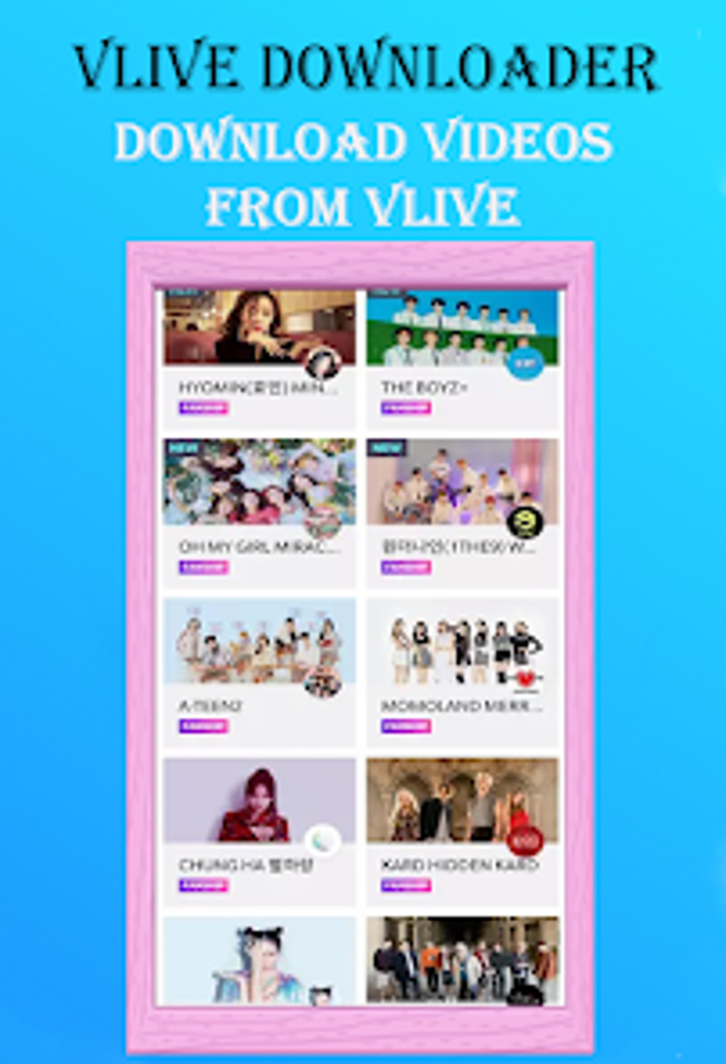 Video Downloader for VLive para Android - Descargar