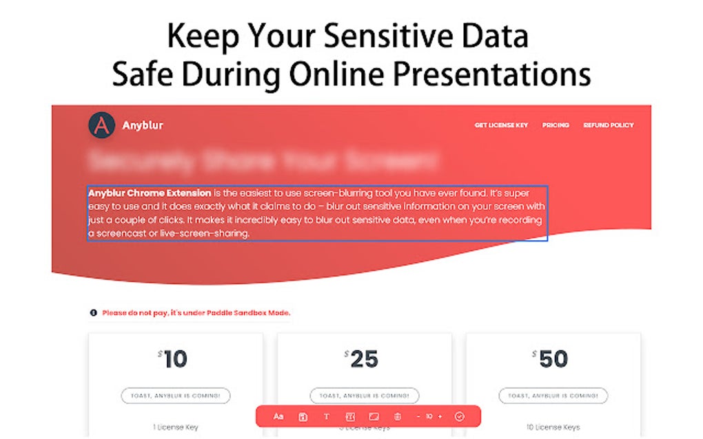 Anyblur - Conceal Sensitive Data in One Click para Google Chrome ...