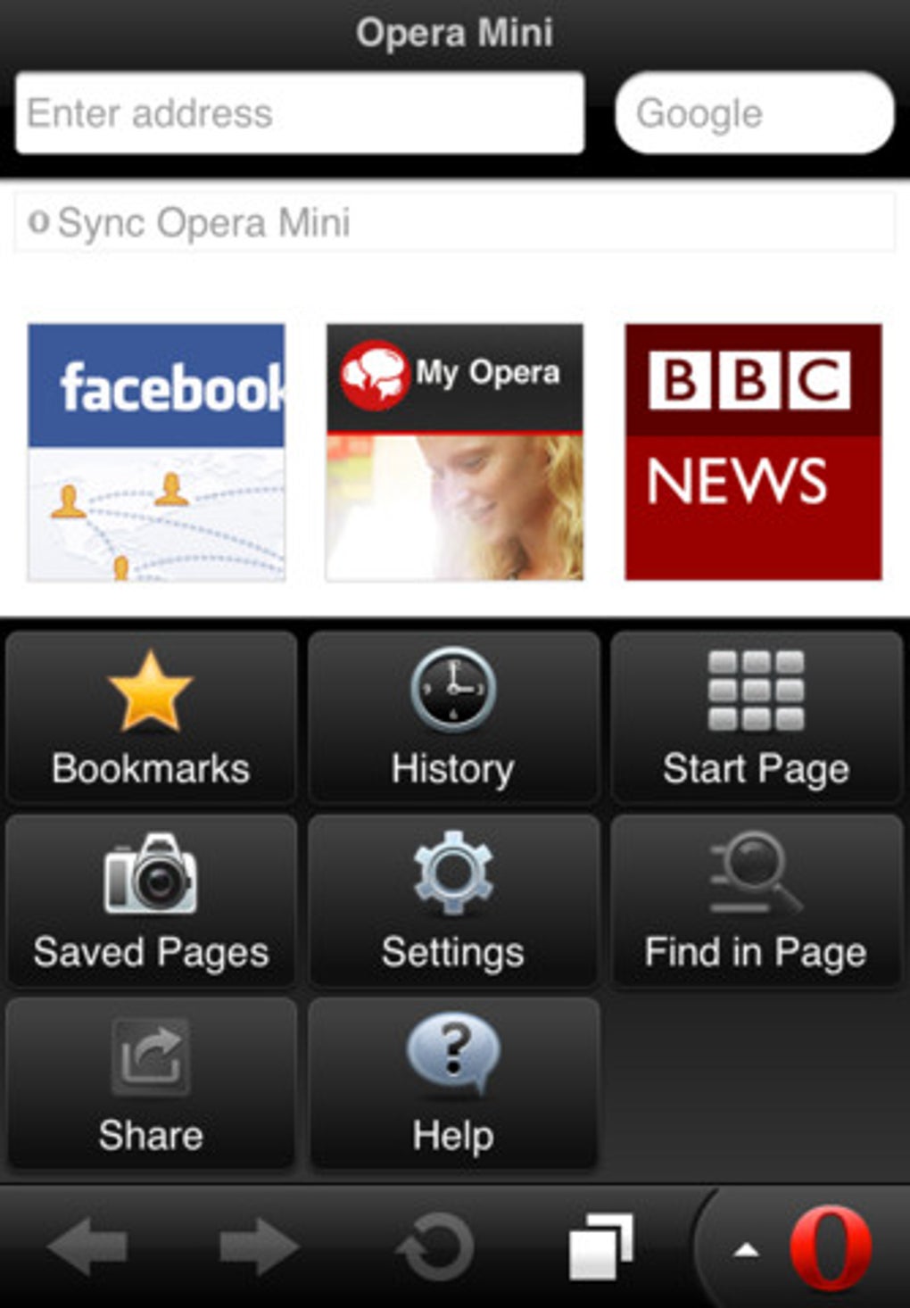 Opera Mini para iPhone - Descargar