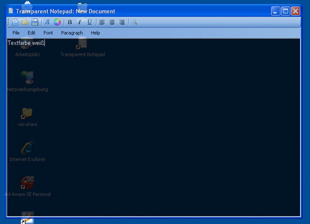 Transparent Notepad - Download