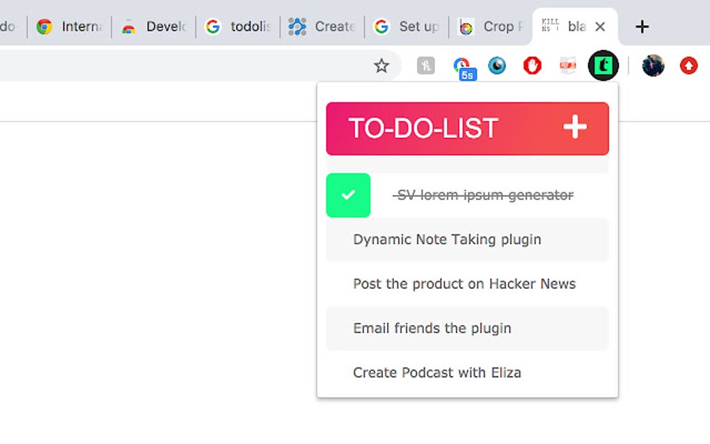 To-do-list for Google Chrome - Extension Download