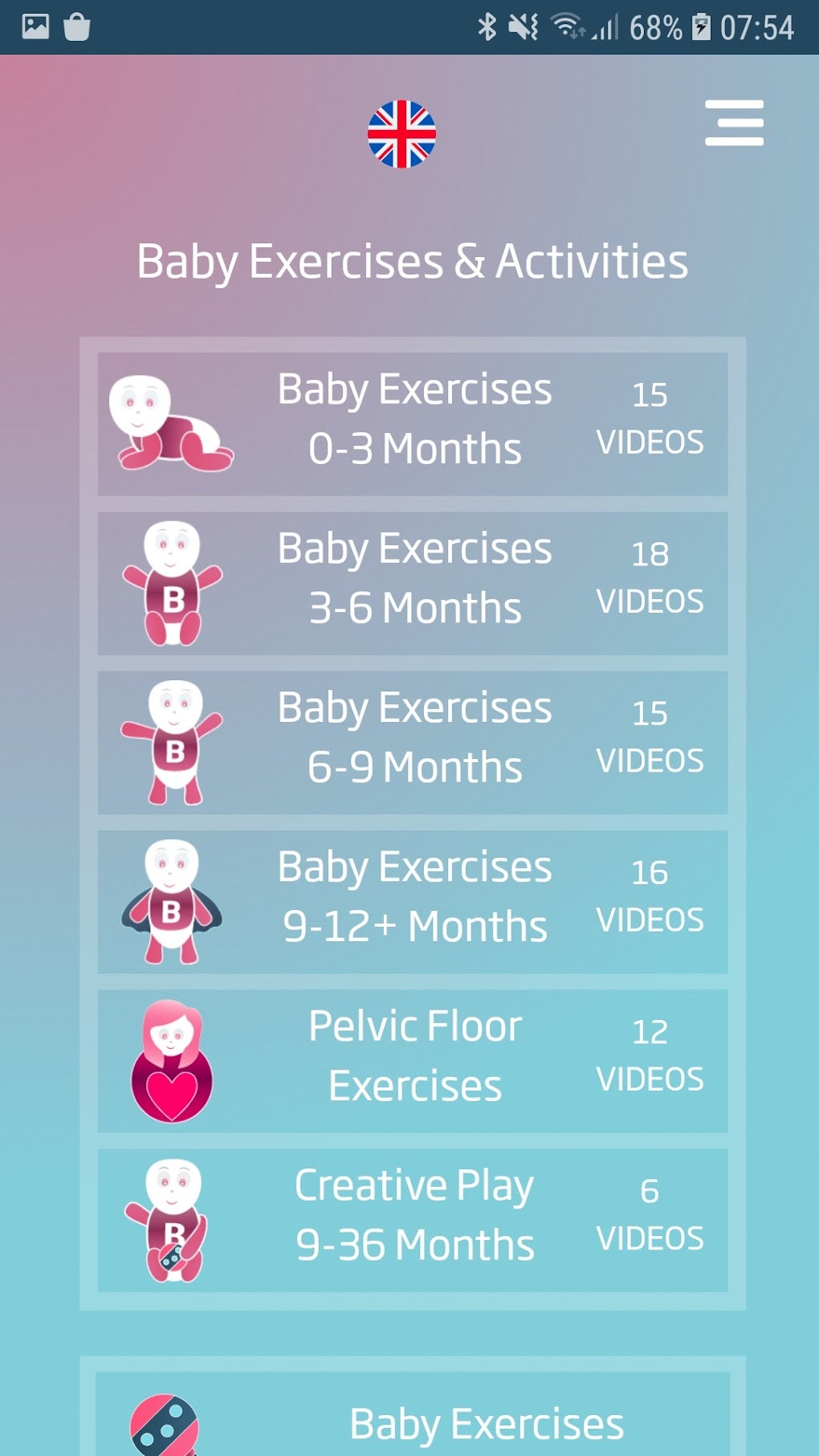 Baby Exercises Activities para Android - Descargar