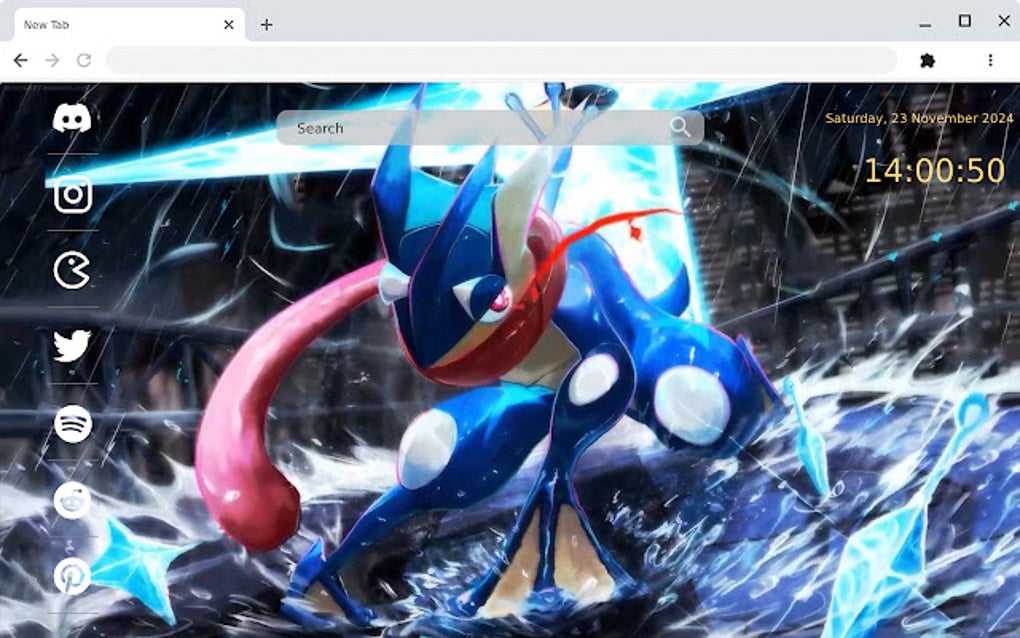 Greninja Pokemon Live Wallpaper cho Google Chrome - Tiện ích mở rộng Tải về