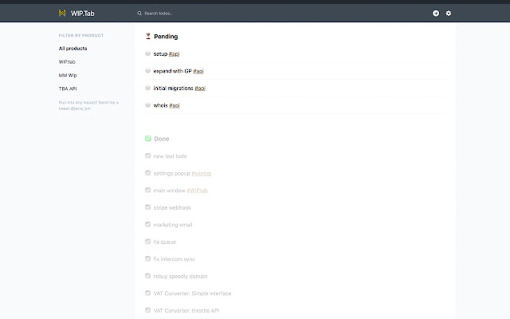 WIP.tab für Google Chrome - Erweiterung Download