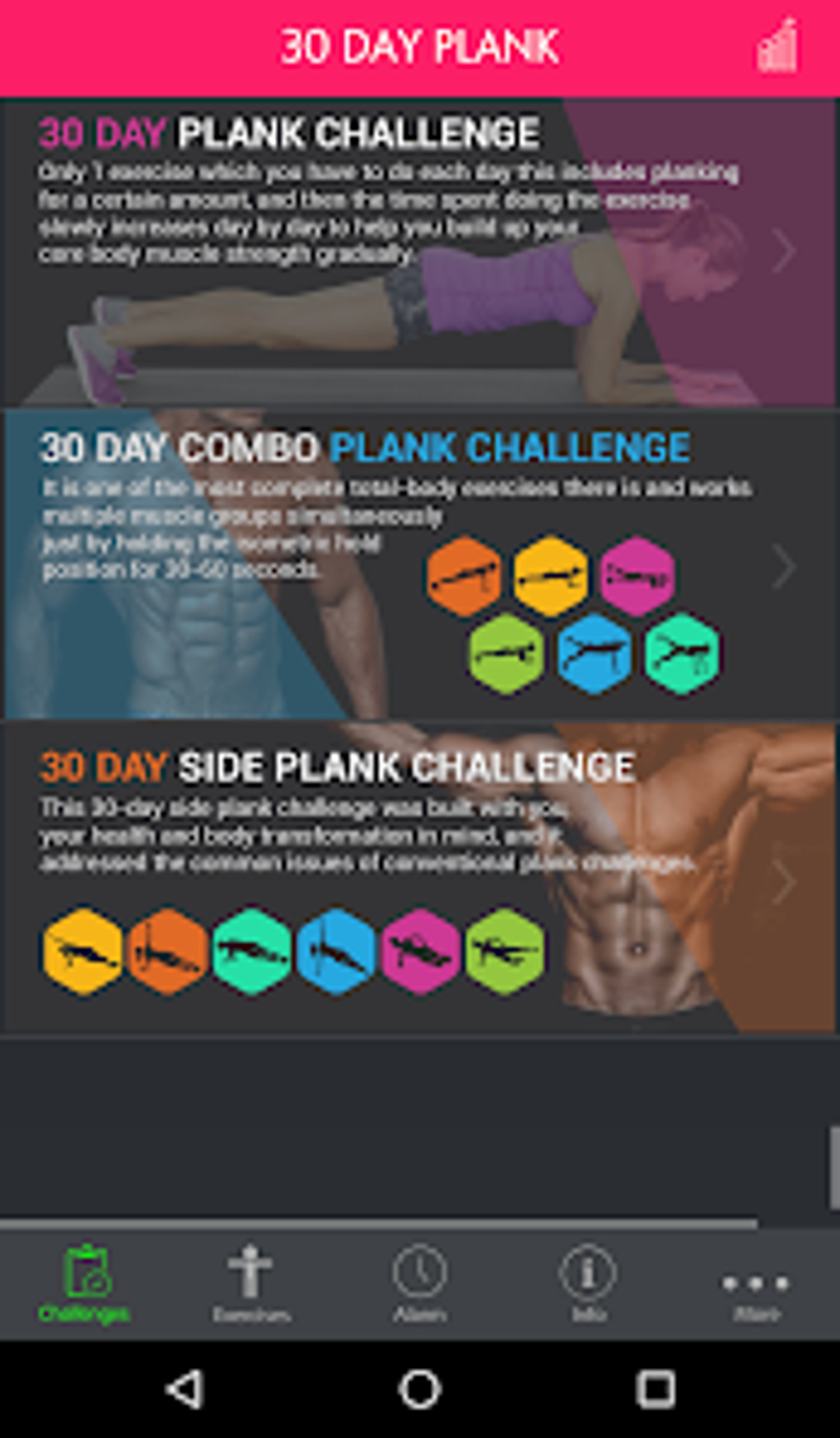 30 Day Plank Challenge per Android - Download