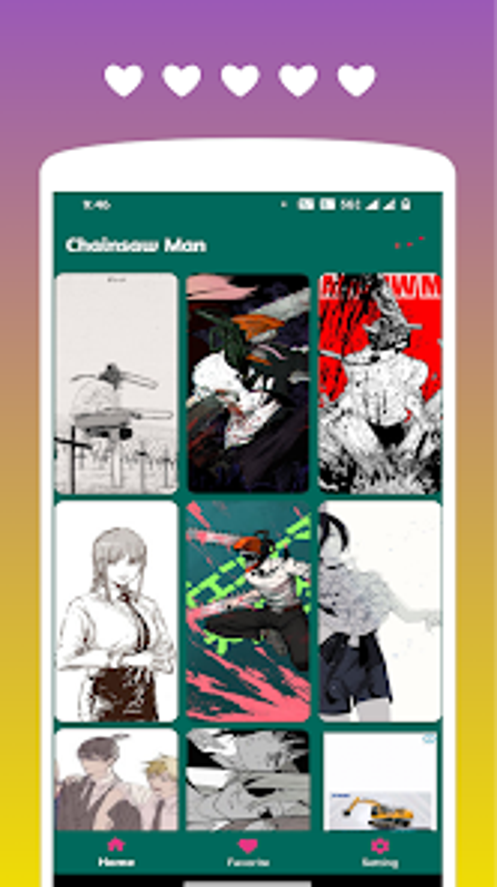 Chainsaw Man Cartoon Wallpaper para Android - Descargar