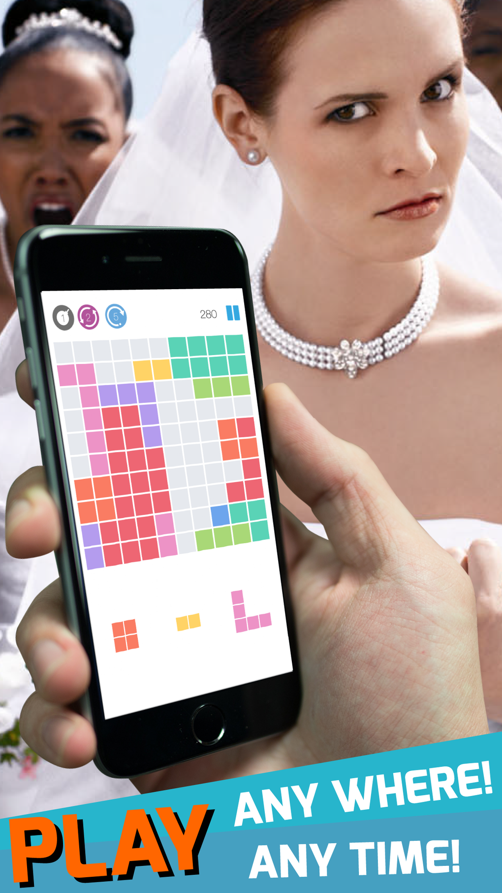 Fit It Pix Fill In Grid Block Puzzle Blocky Games for iPhone - Download