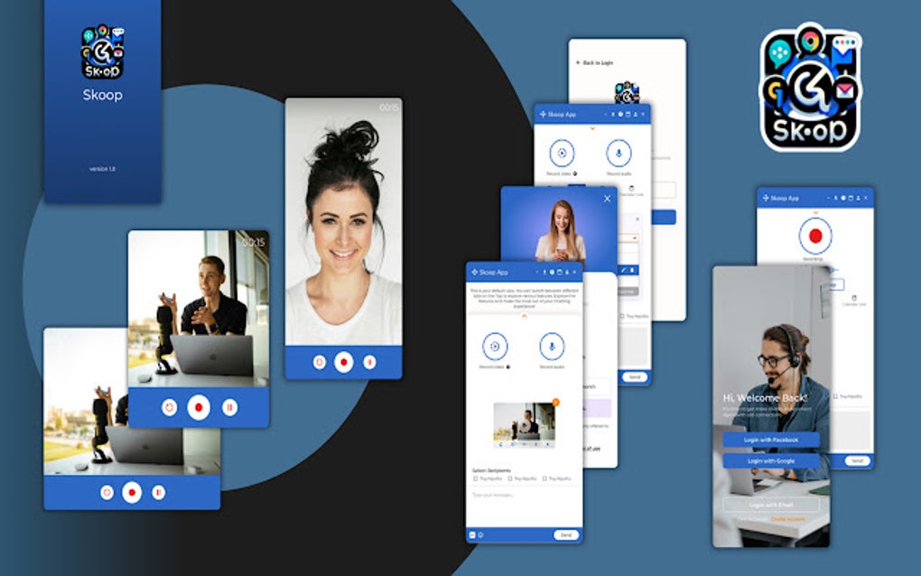SKOOP - Instant Video for LinkedIn & More para Google Chrome - Extensión Descargar