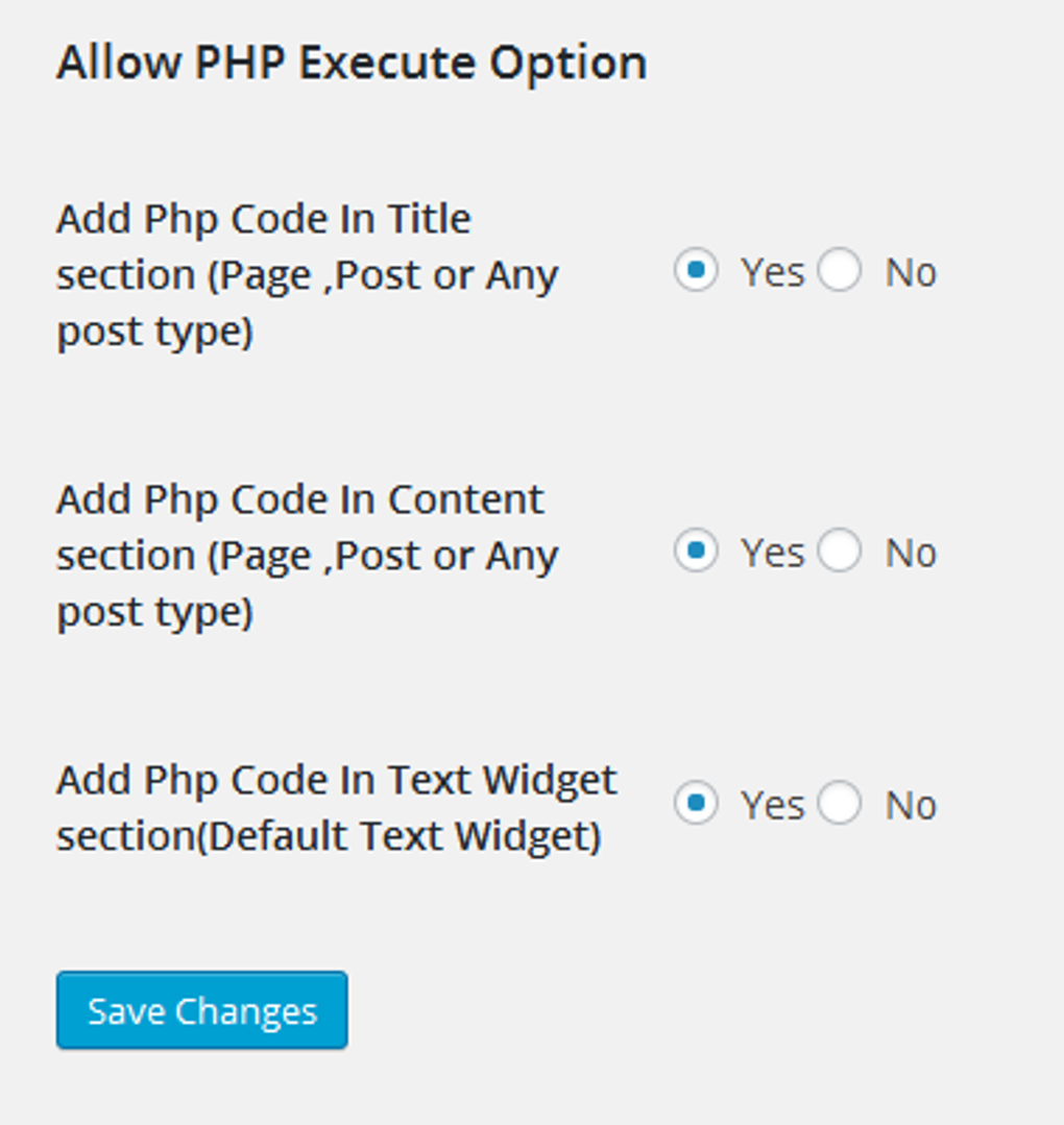 Allow PHP Execute para WordPress - Descargar Allow PHP Execute para WordPress - Descargar
