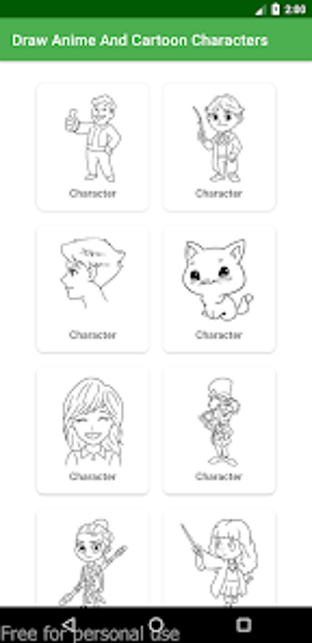 Android 용 Draw Anime And Cartoon 다운로드