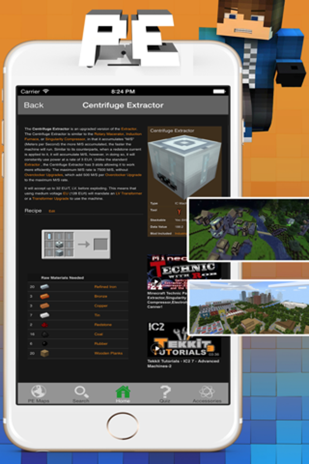 Pocket Edition Guides for Mods Maps for Minecraft for iPhone - Download