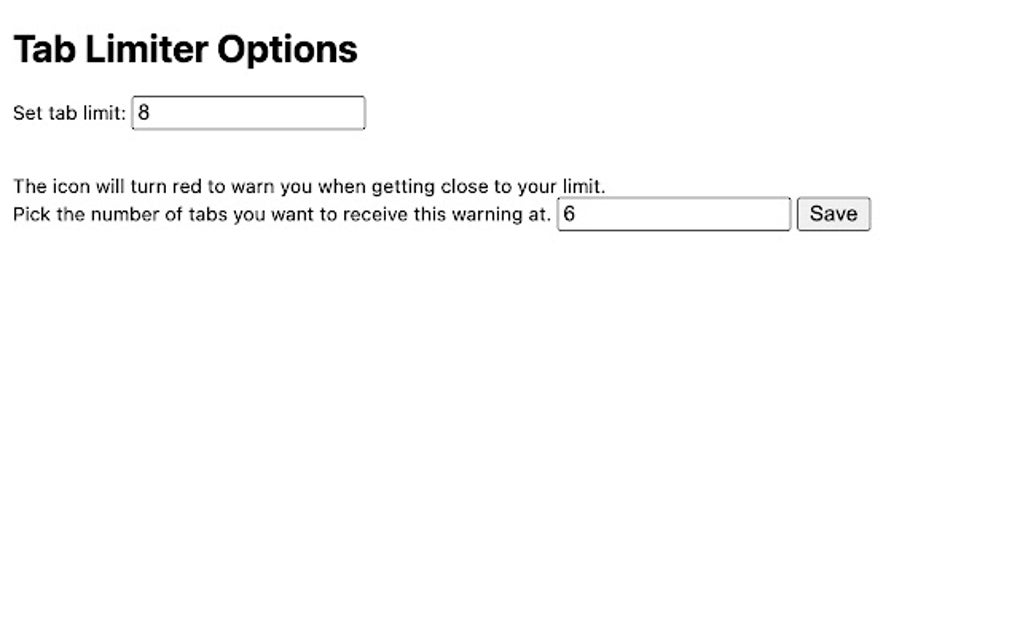 Tab Limiter para Google Chrome - Extensión Descargar