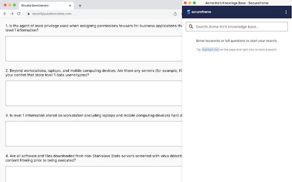 Secureframe Knowledge Base for Google Chrome - Extension Download