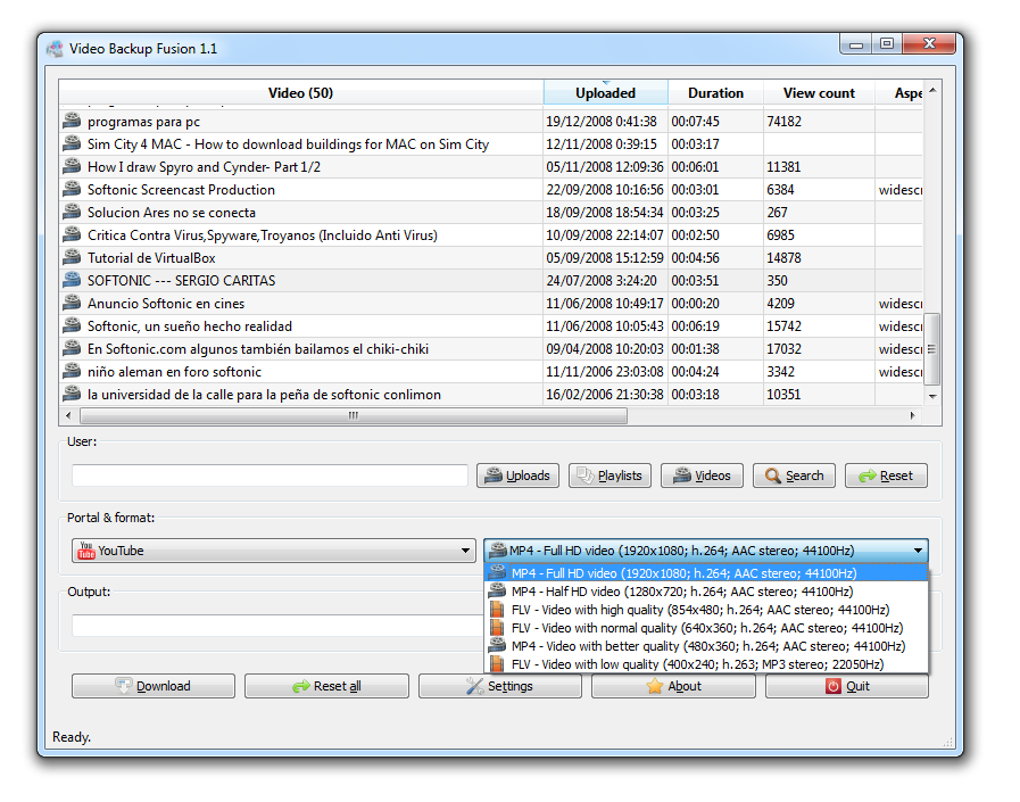 Video Backup Fusion - Descargar