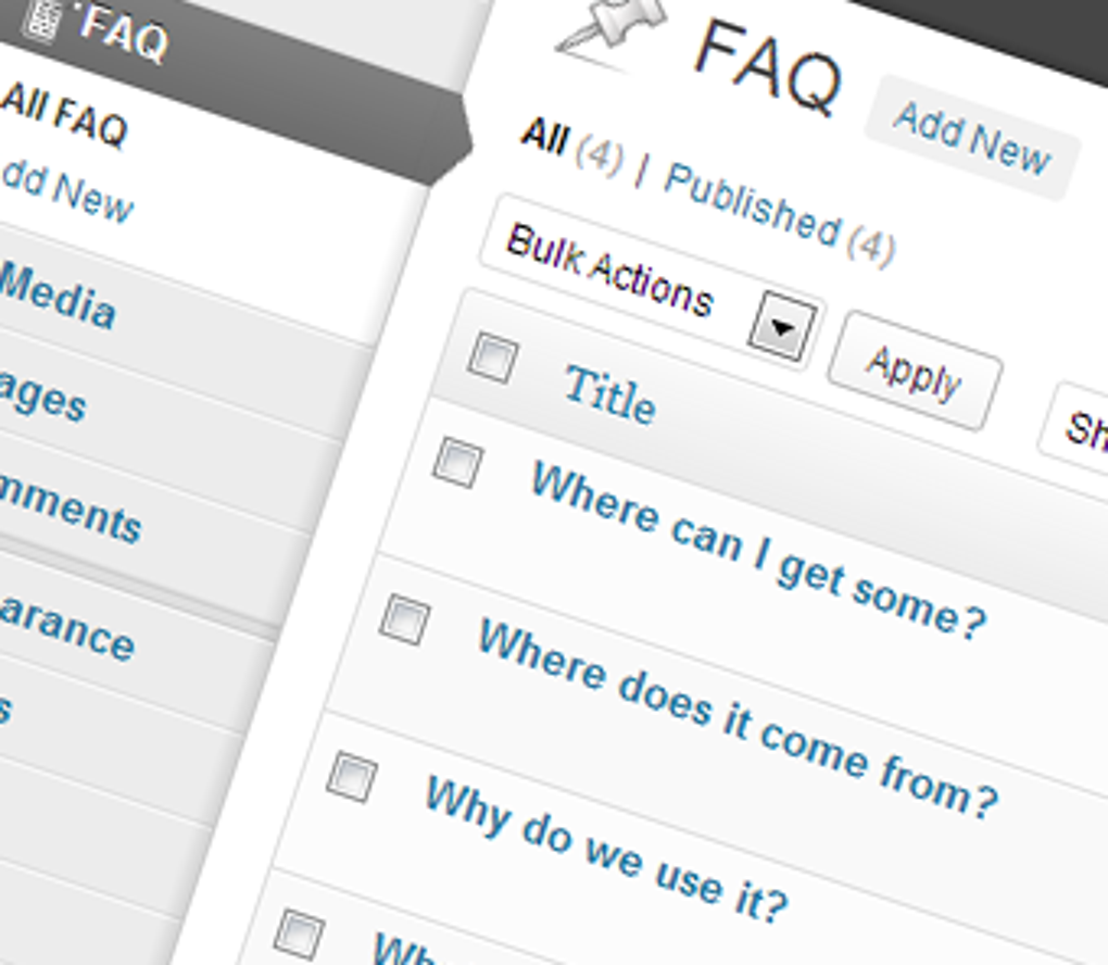 WordPress 용 Master Accordion Former WP Awesome FAQ Plugin - 다운로드