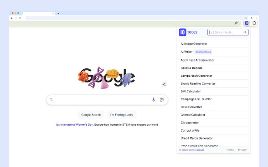 IO Tools Quick Access สำหรับ Google Chrome - ส่วนขยาย ดาวน์โหลด