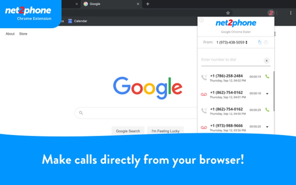 net2phone Click to Call for Google Chrome - Extension Download