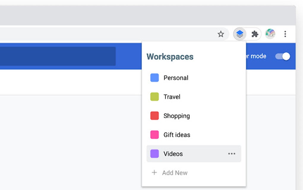 Workspaces for Google Chrome - Extension Download