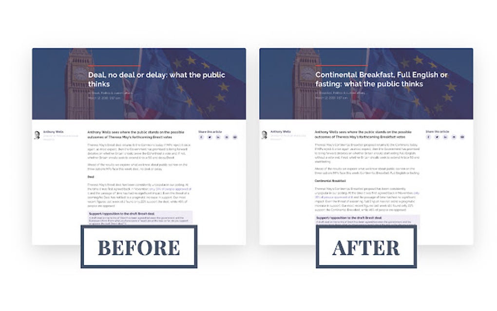 Brexit Means Breakfast for Google Chrome - Extension Download