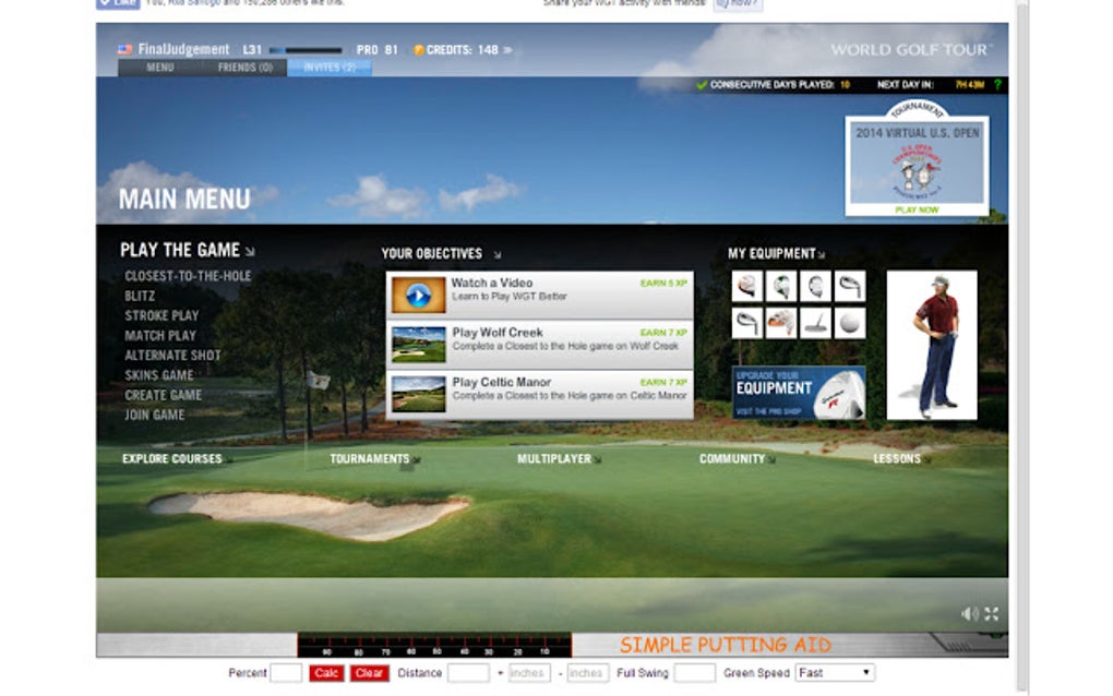 WGT™ Simple Putting Aid for Google Chrome - Extension Download