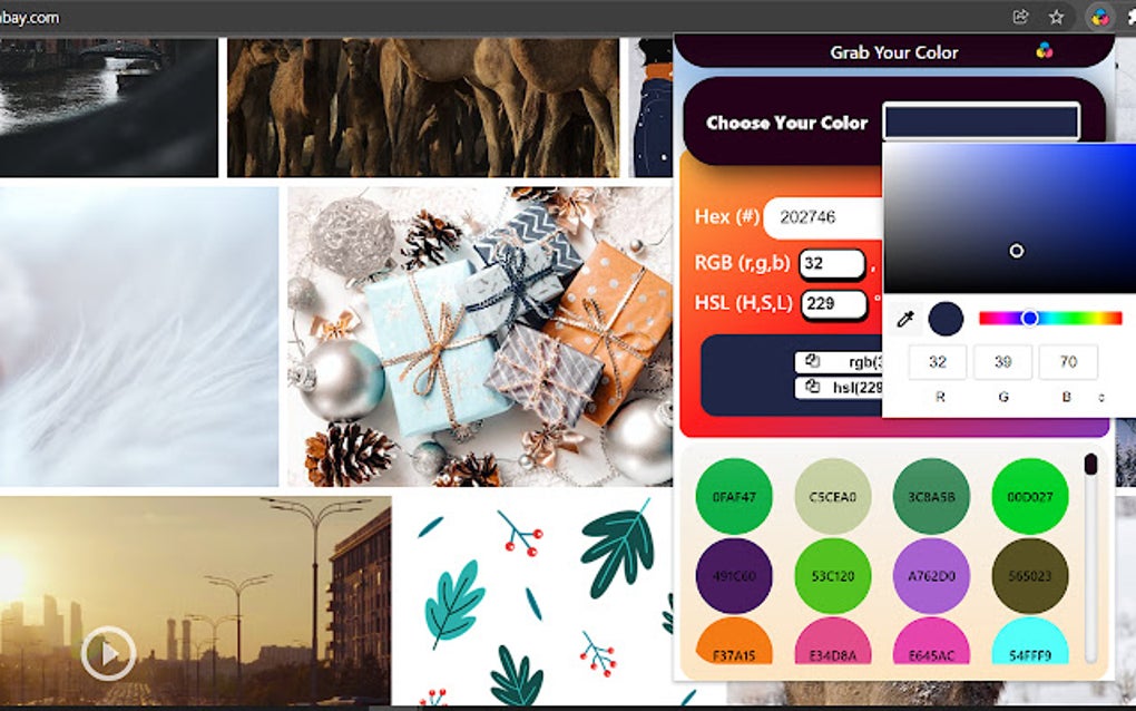 Pick Color para Google Chrome - Extensión Descargar