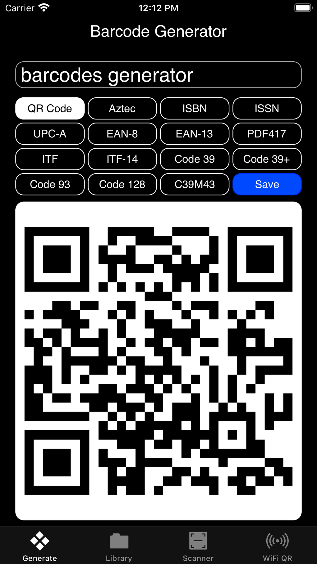 Barcodes Generator Unlimited voor iPhone - Download