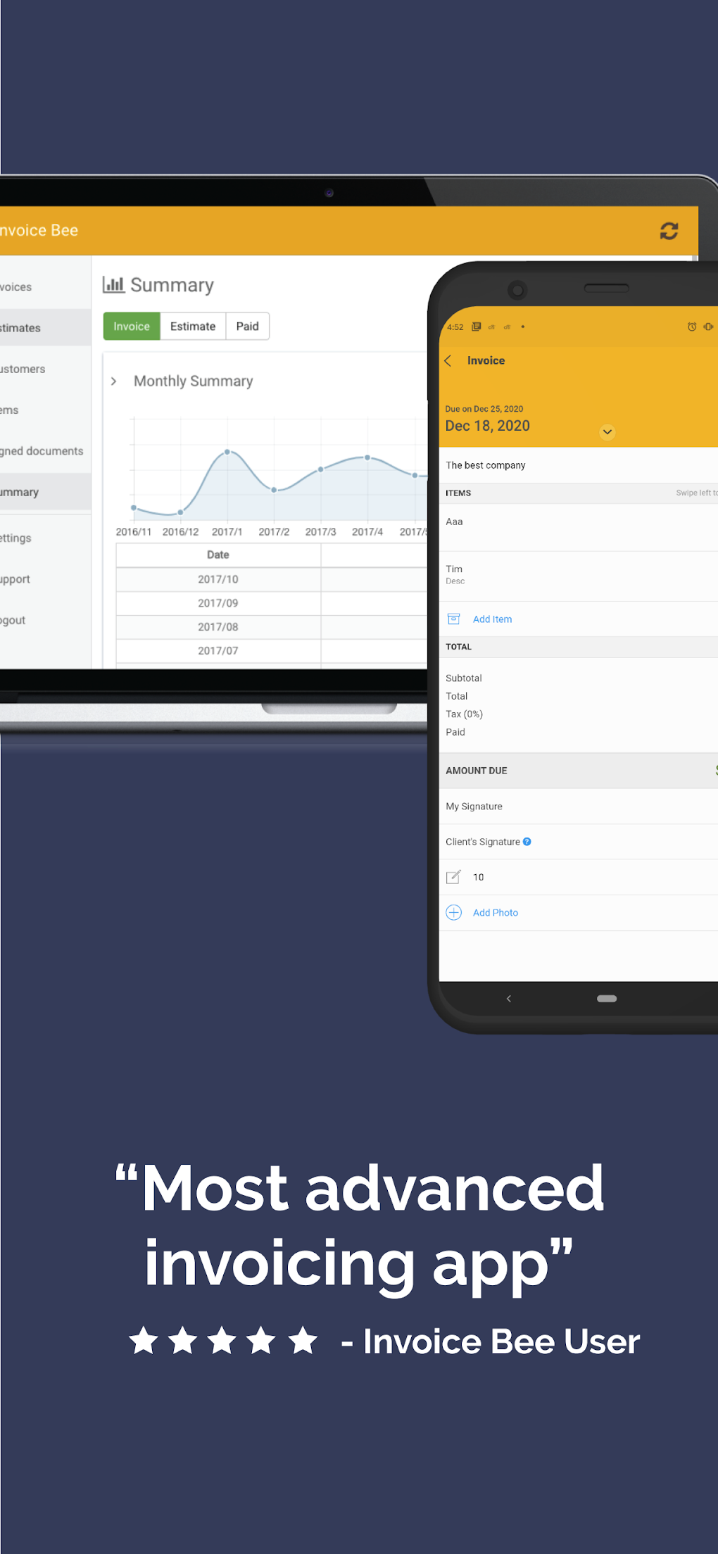 Invoice Maker Bill Clients Estimate Receipt APK For Android Download