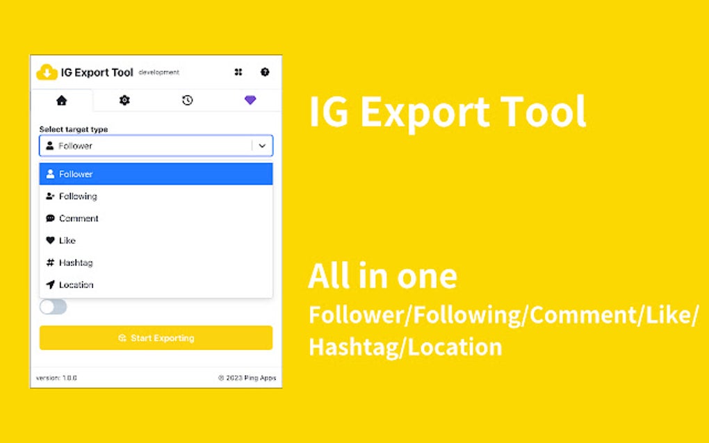Insta Export Tool - All in one export tool for Google Chrome ... Insta Export Tool - All in one export tool for Google Chrome ...