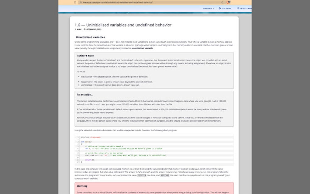 Hide ads on learncpp.com Google Chrome 용 - 확장 프로그램 다운로드