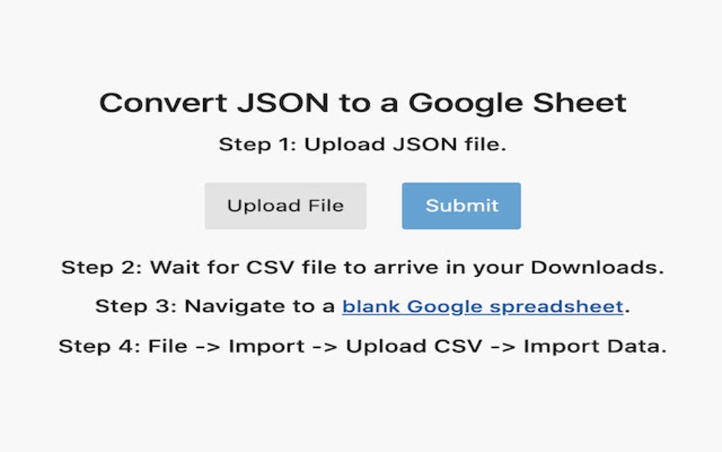 JSON Sheets para Google Chrome - Extensión Descargar