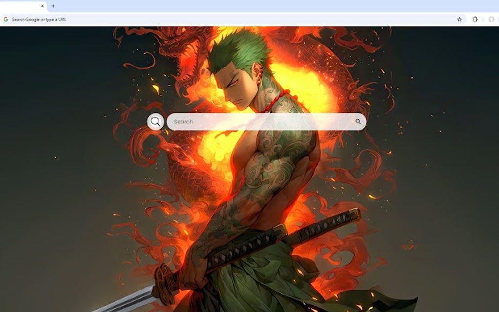 Zoro Red Dragon Live Wallpaper para Google Chrome - Extensión Descargar