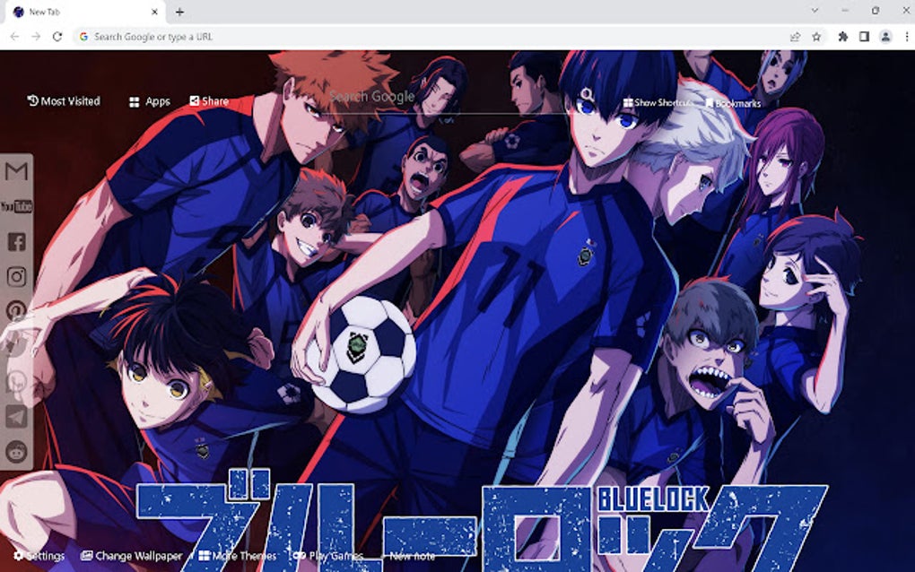 Blue Lock Wallpaper Google Chrome 용 - 확장 프로그램 다운로드