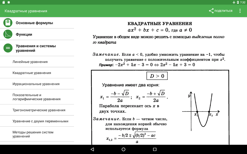 Математика – формулы, справочник APK for Android - Download